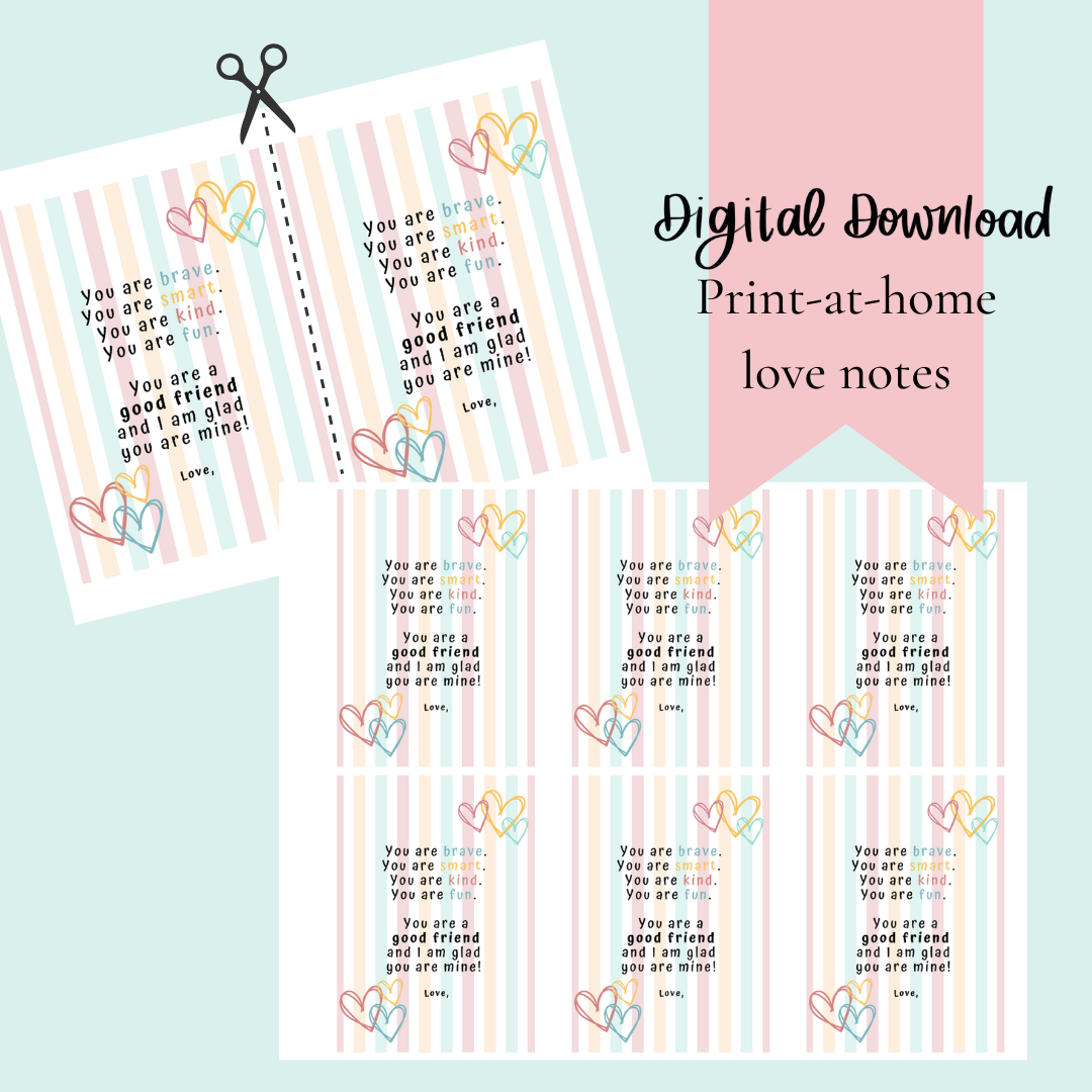 Digital Download- Affirmations for Kids | Valentine’s | Love Notes ...