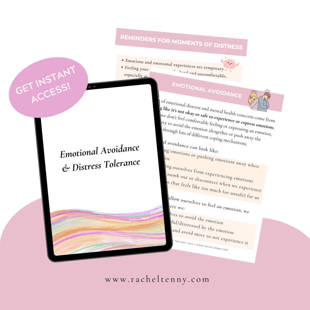 Emotional Avoidance & Distress Tolerance | Digital Download – Rachel Tenny