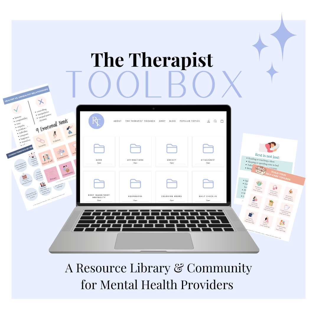 The Therapist Toolbox Resource Library – Rachel Tenny