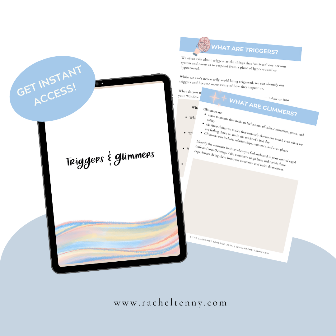 Triggers & Glimmers Worksheets | Digital Download – Rachel Tenny