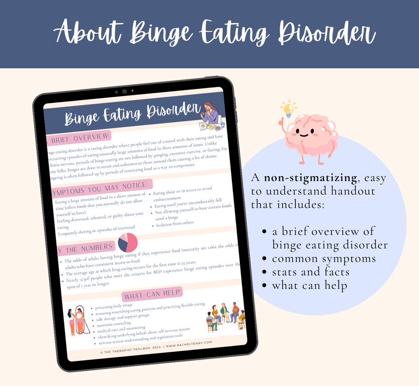 About Binge Eating Disorder | Digital Download – Rachel Tenny