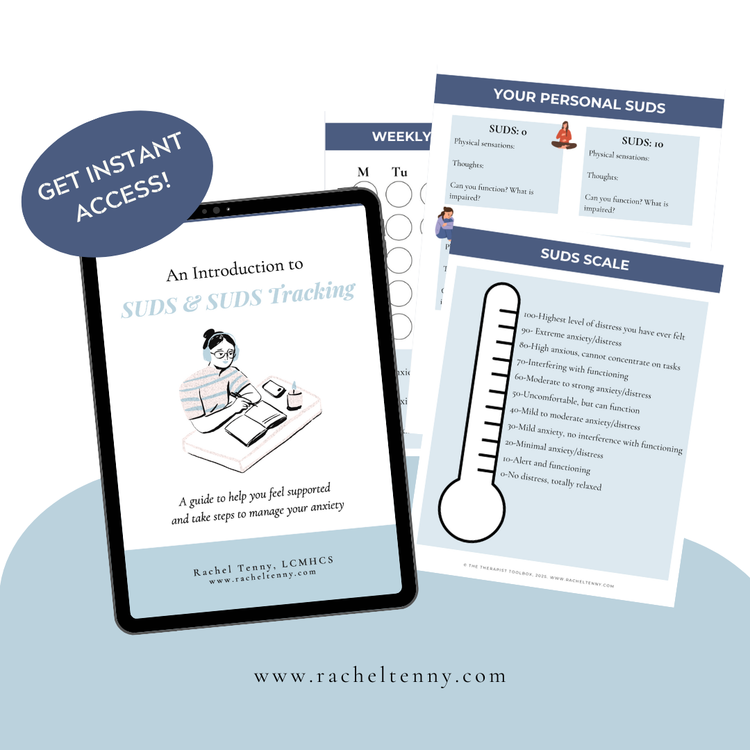 Digital Download- SUDS & Anxiety Tracker Worksheets – Rachel Tenny