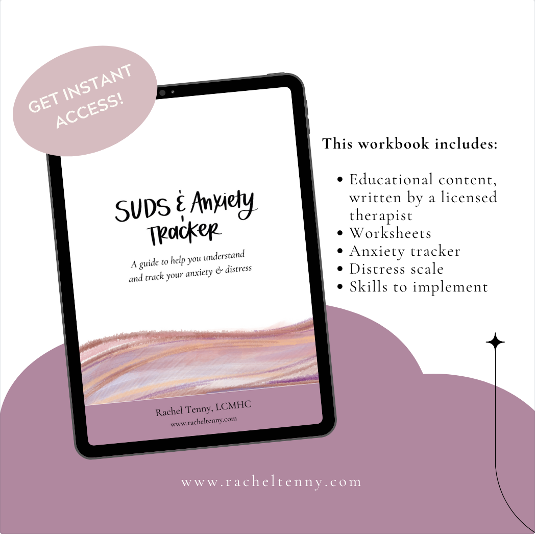 Digital Download- SUDS & Anxiety Tracker Worksheets – Rachel Tenny