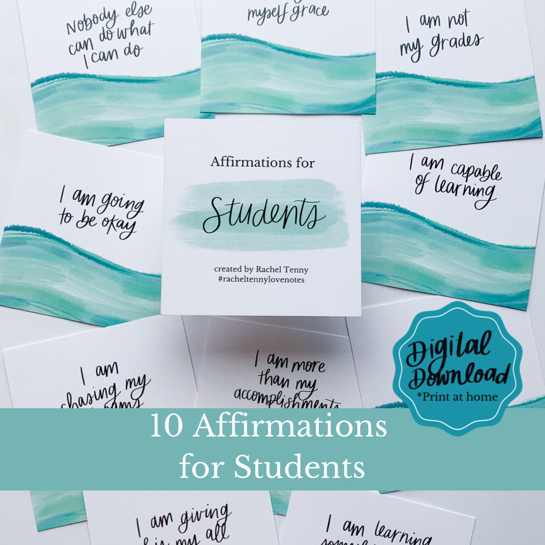 Affirmations for Students | Digital Download – Rachel Tenny